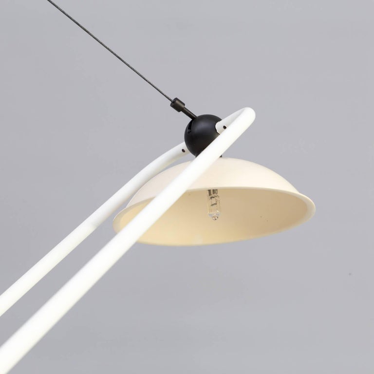 1980s Metal Counter Balance Table Lamp Very Rare For Sale at 1stDibs