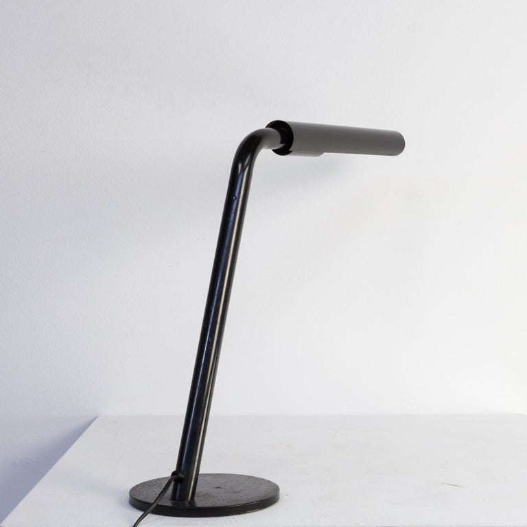 1980s Metal Tube Table Lamp For Sale at 1stDibs