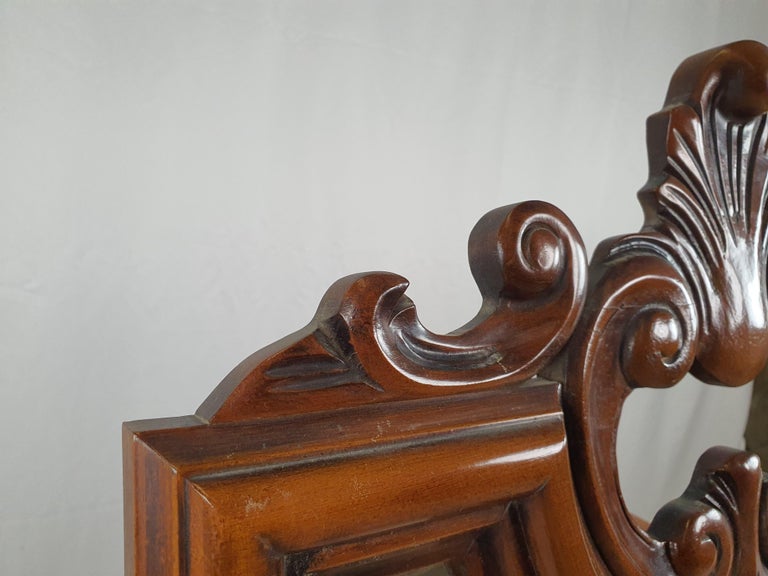 80s Mirror in Glass and Plywood For Sale at 1stDibs