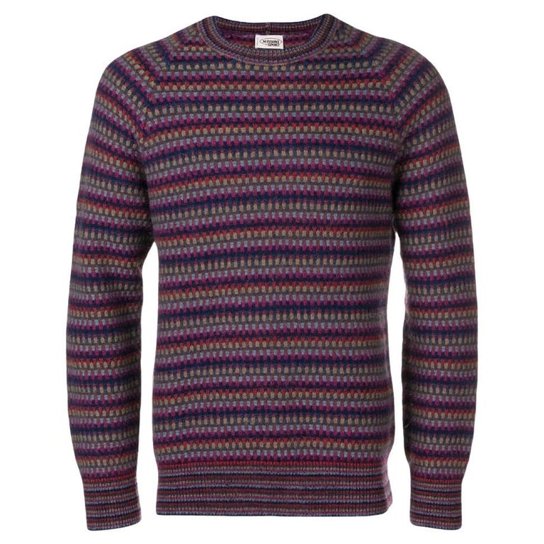 80s Missoni Sport Vintage multicolor striped wool sweater For Sale at ...