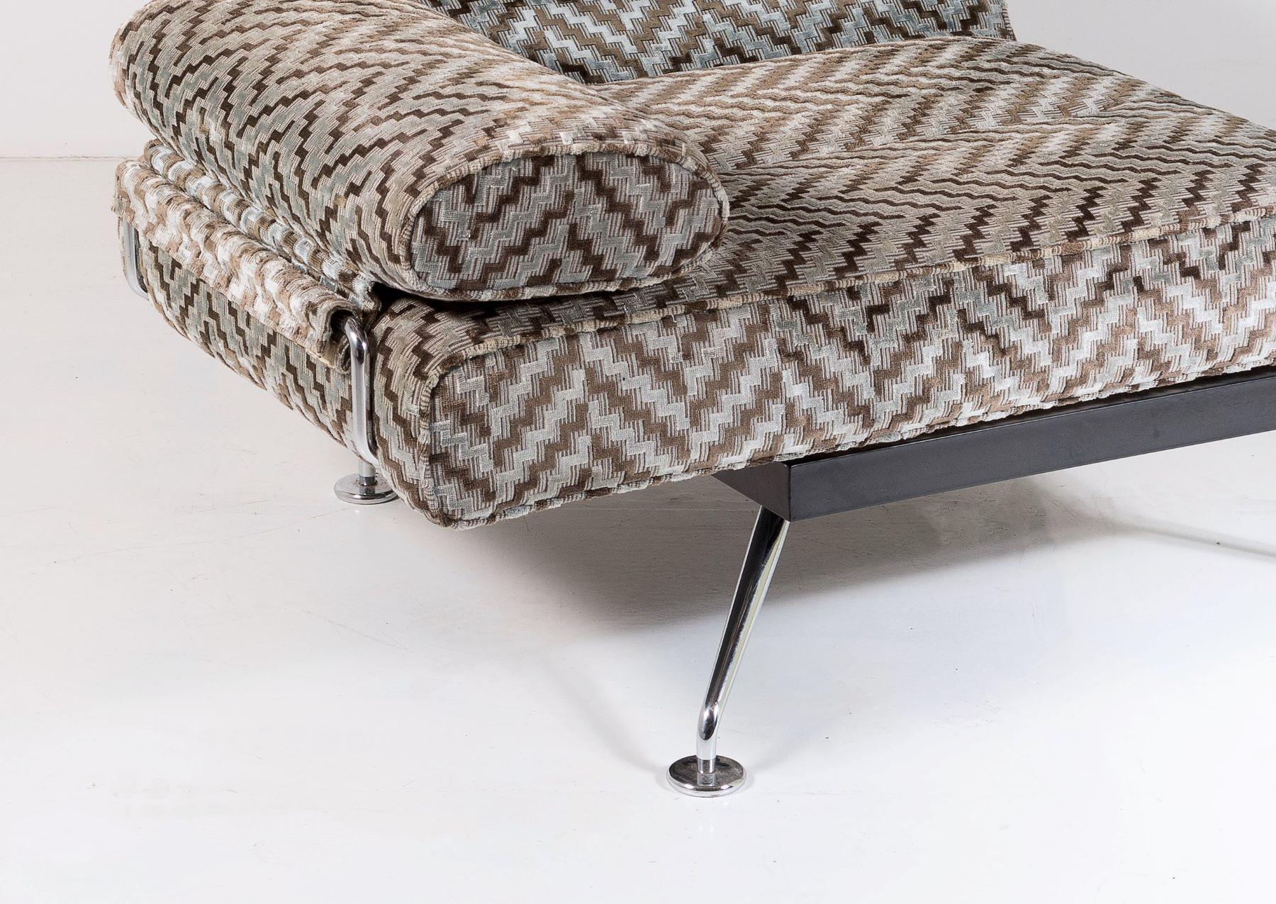 80s Modern Chaise Longue Day Bed Recliner Chair in Original Stone ...