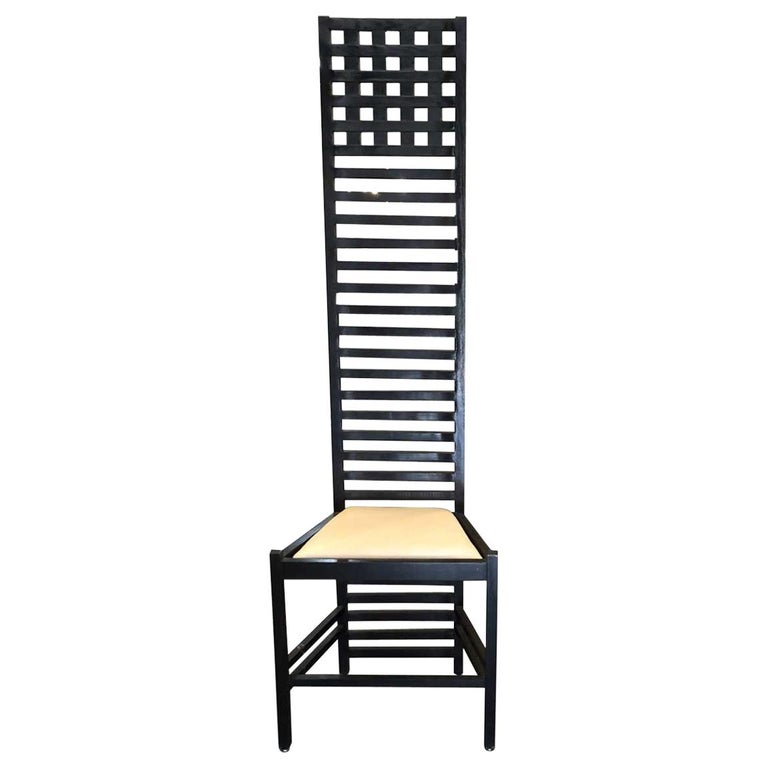 1980s Oak High Back Chair at 1stDibs