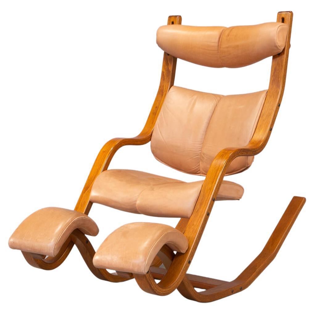 Vintage 1980s Stokke Varier Zero Gravity Balance Balans Bentwood Lounge ...