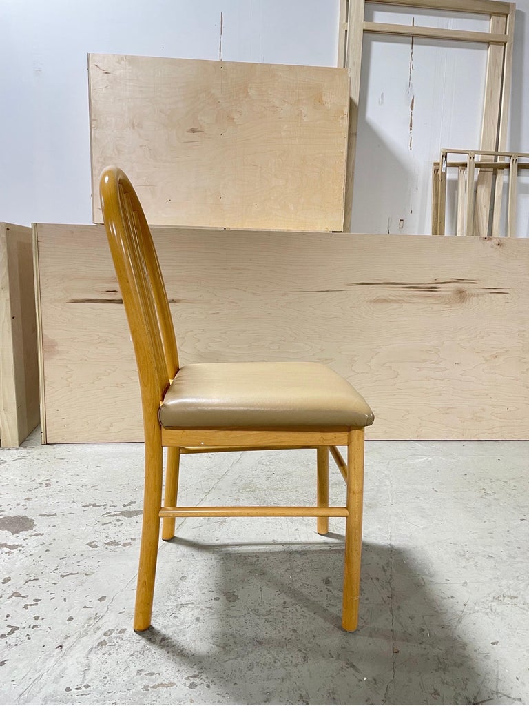 80's Postmodern Curved Dining Chairs Annig Sarian Style For Sale at 1stDibs