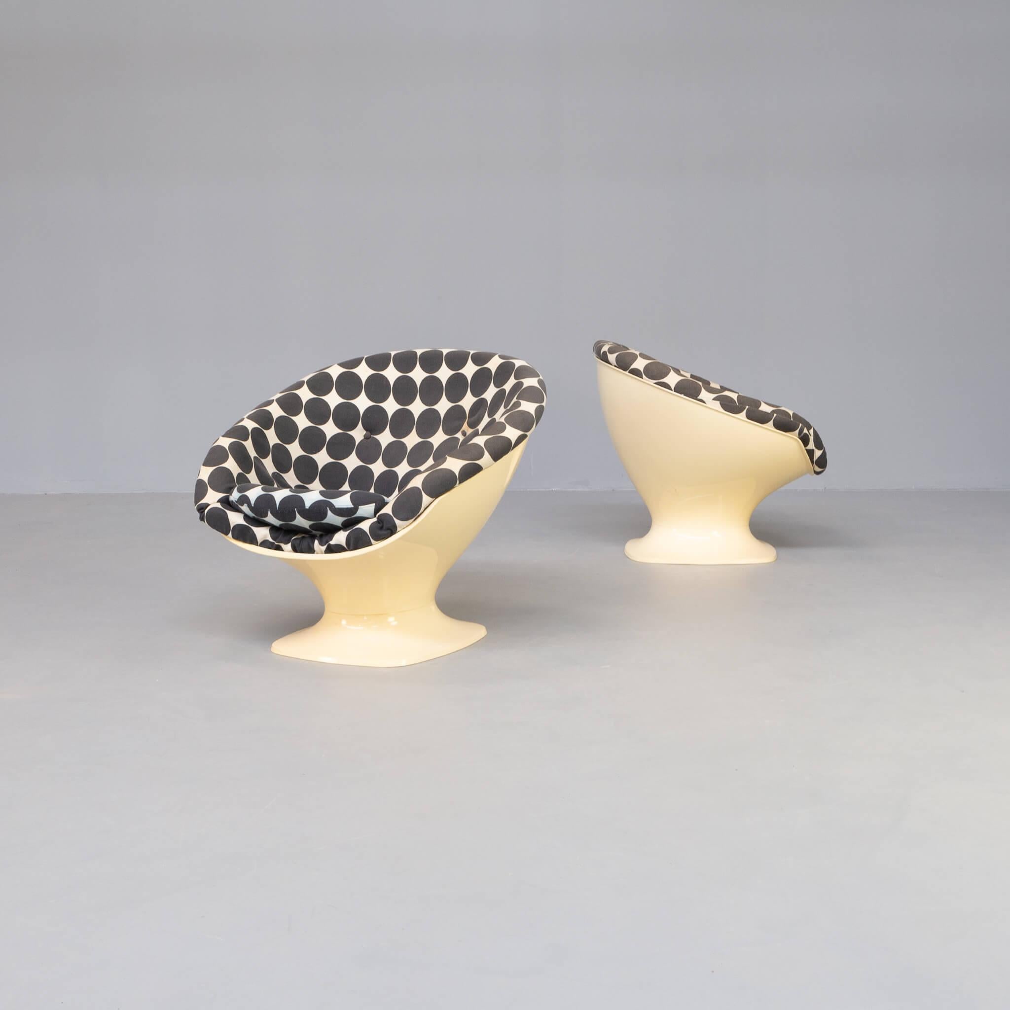 80s Raphael Raffel Lounge Fauteuil Set / 2 For Sale at 1stDibs