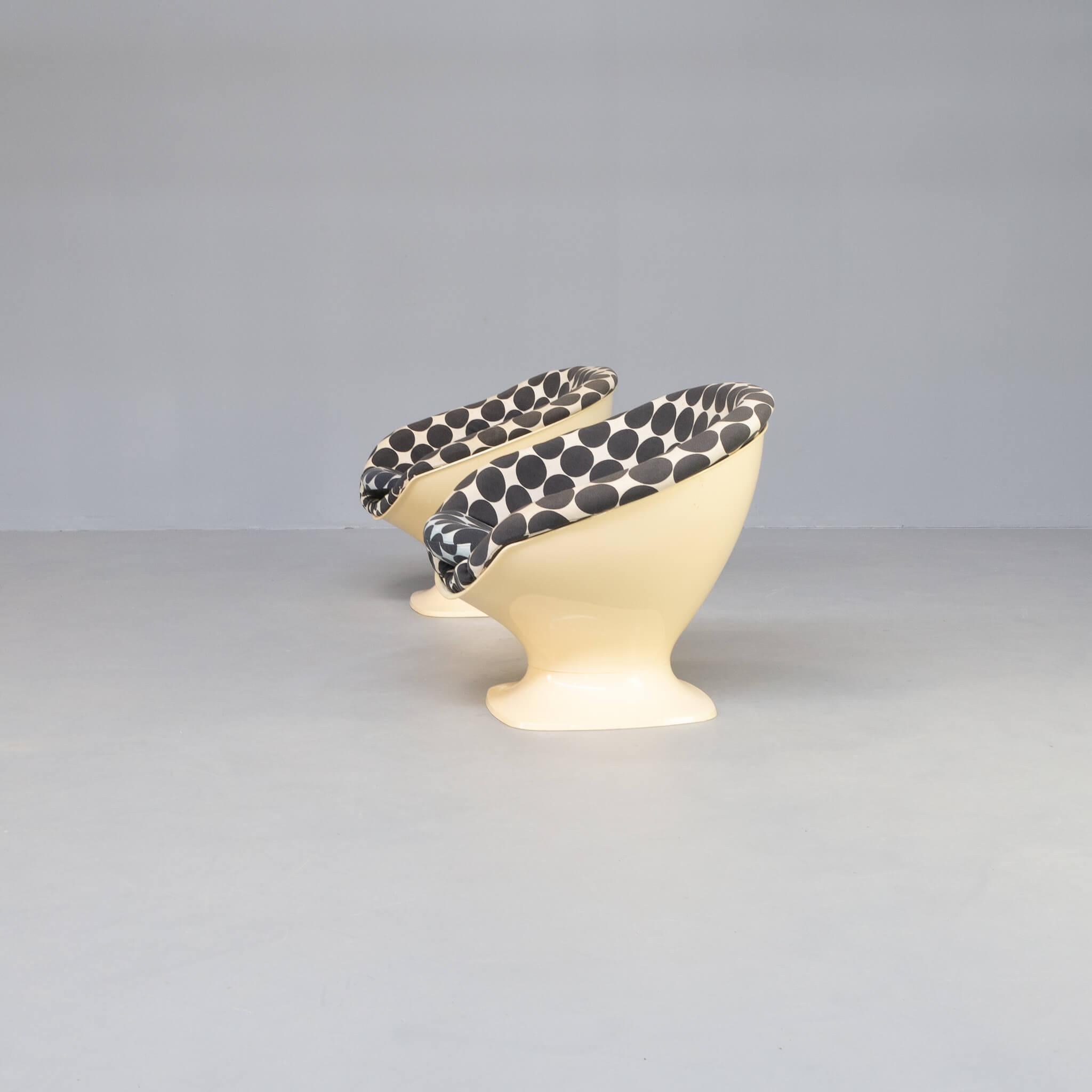 80s Raphael Raffel Lounge Fauteuil Set / 2 For Sale at 1stDibs