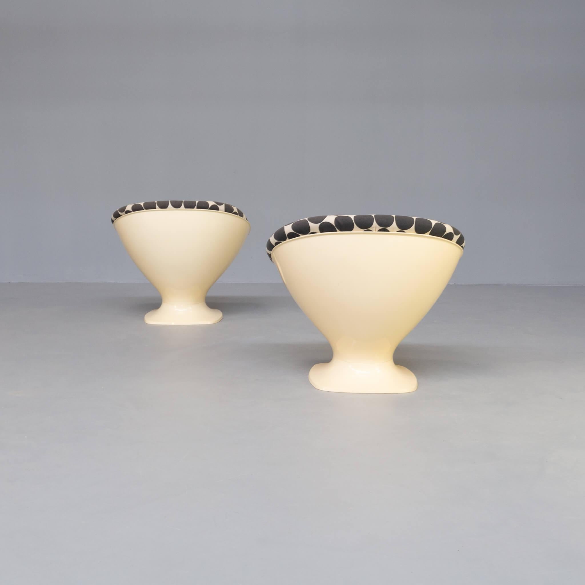 80s Raphael Raffel Lounge Fauteuil Set / 2 For Sale at 1stDibs