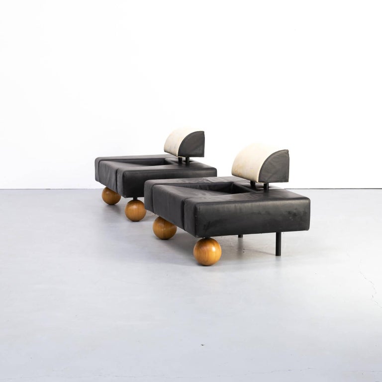 1980s Rob Eckhardt ‘Pouffe Garni’ Fauteuils for Pastoe Set of 2 For ...