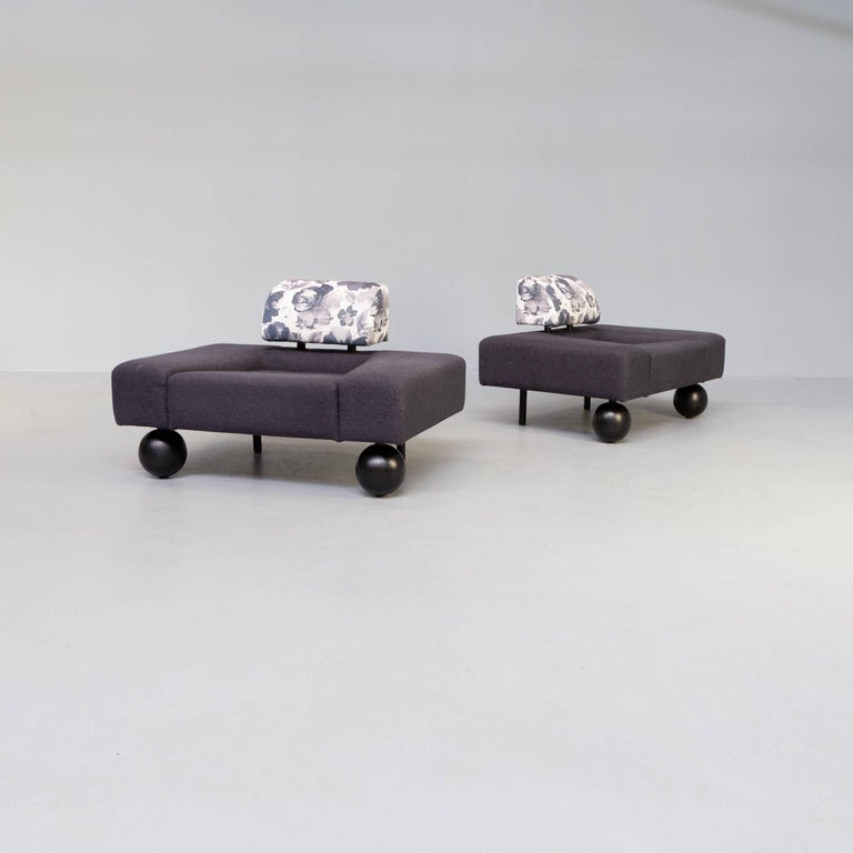 80s Rob Eckhardt ‘Pouffe Garni’ Lounge Chairs for Pastoe Set/2 For Sale ...
