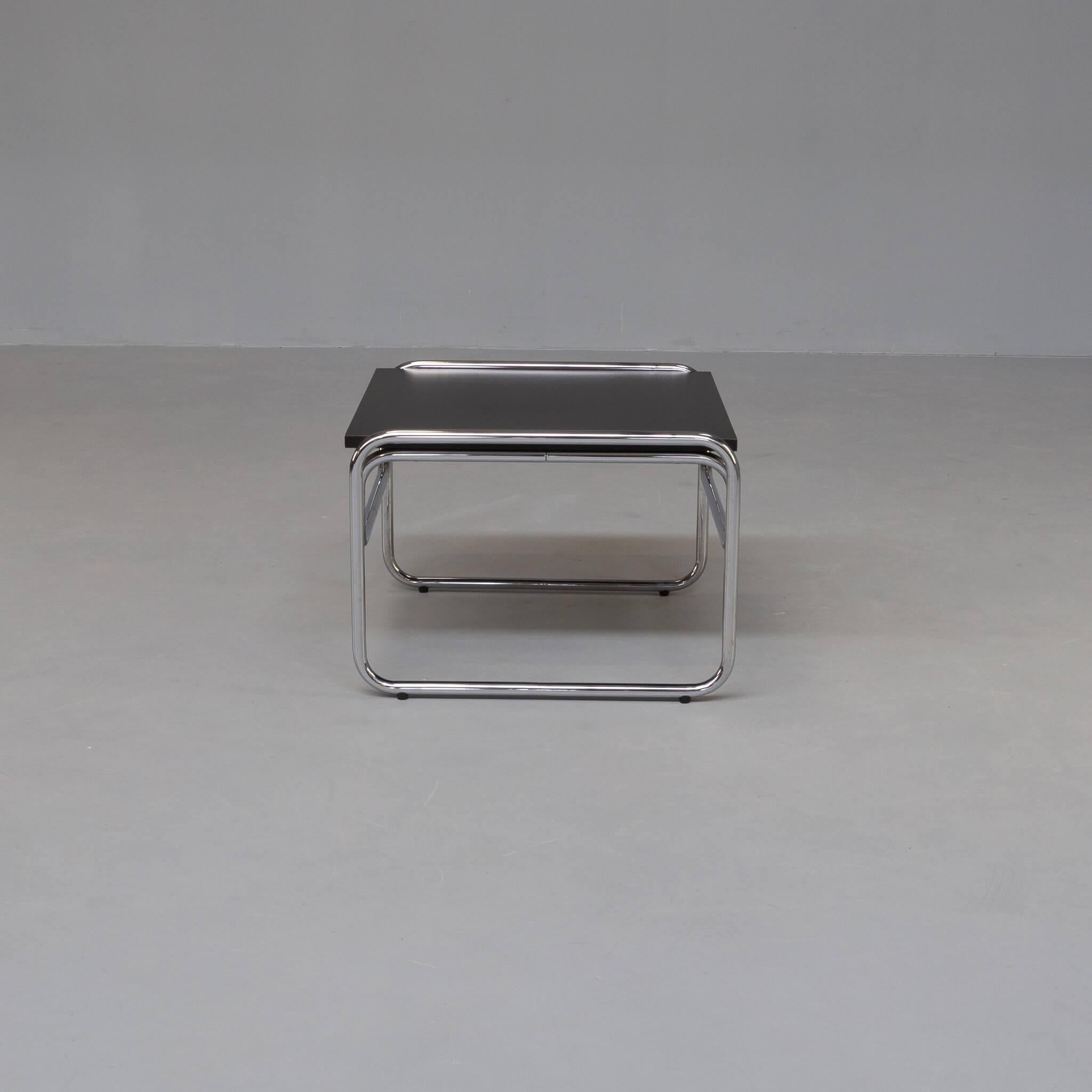 80s Tubular Steel Coffee Table with Laminated Wooden Top For Sale at ...