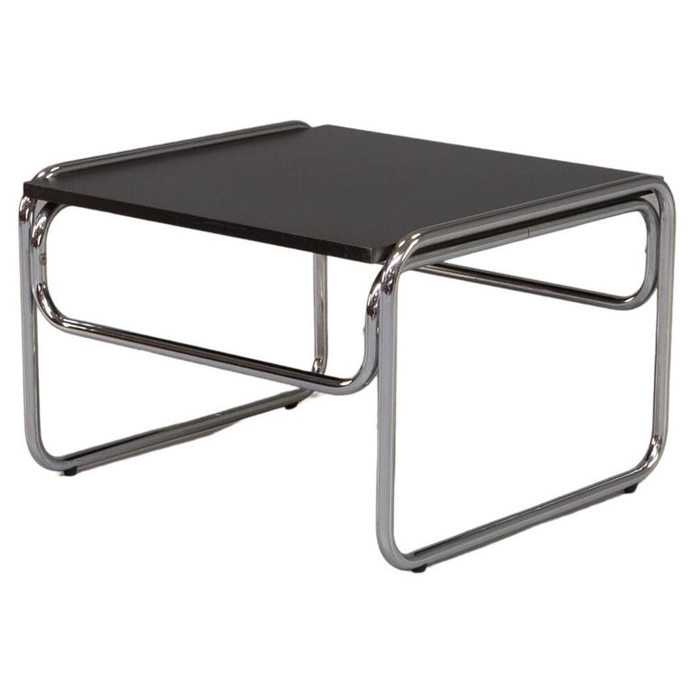 80s Tubular Steel Coffee Table with Laminated Wooden Top For Sale at ...