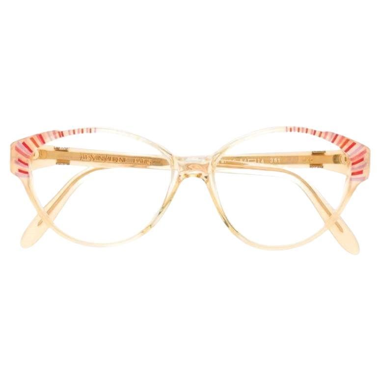 80s Yves Saint Laurent Vintage sand-color frames For Sale at 1stDibs