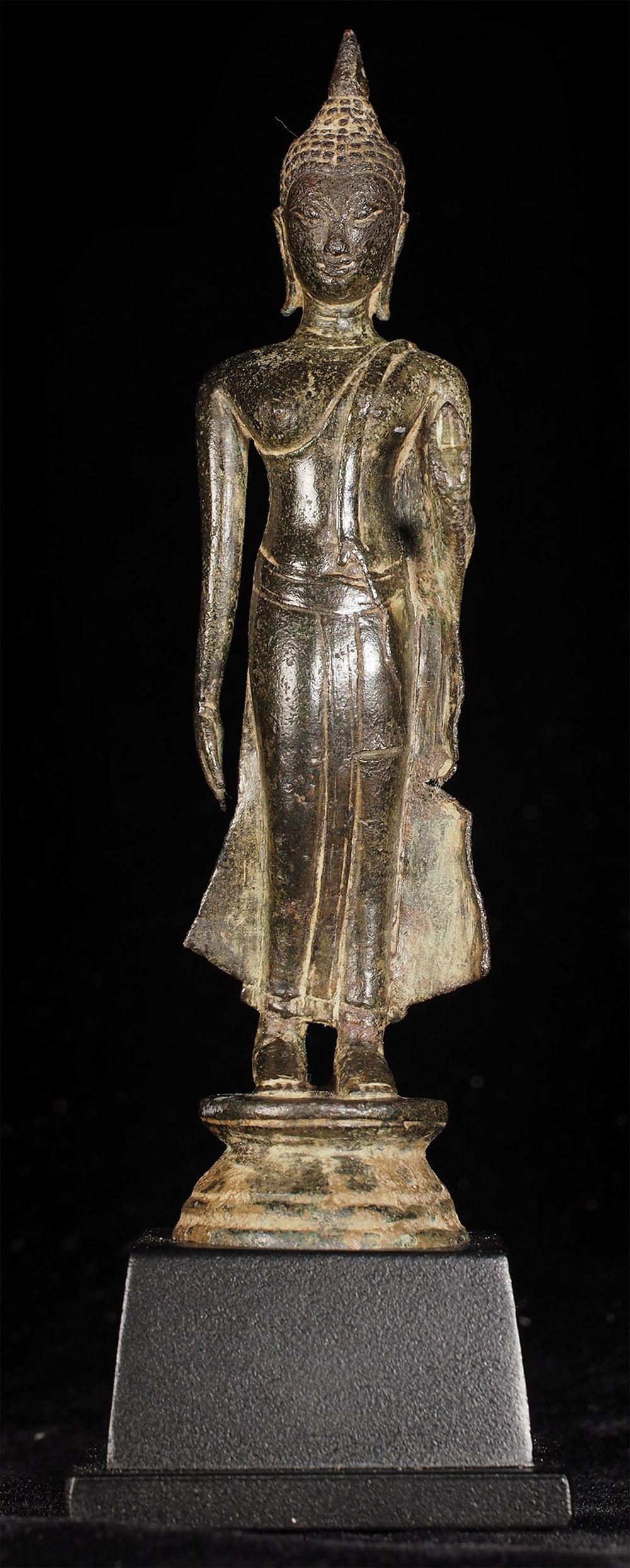 8285 14th Century Walking Sukhothai Buddha at 1stDibs