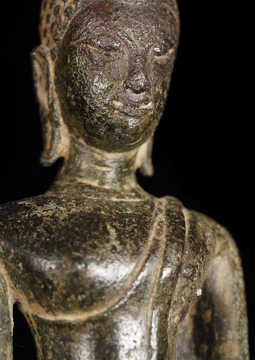 8285 14th Century Walking Sukhothai Buddha at 1stDibs