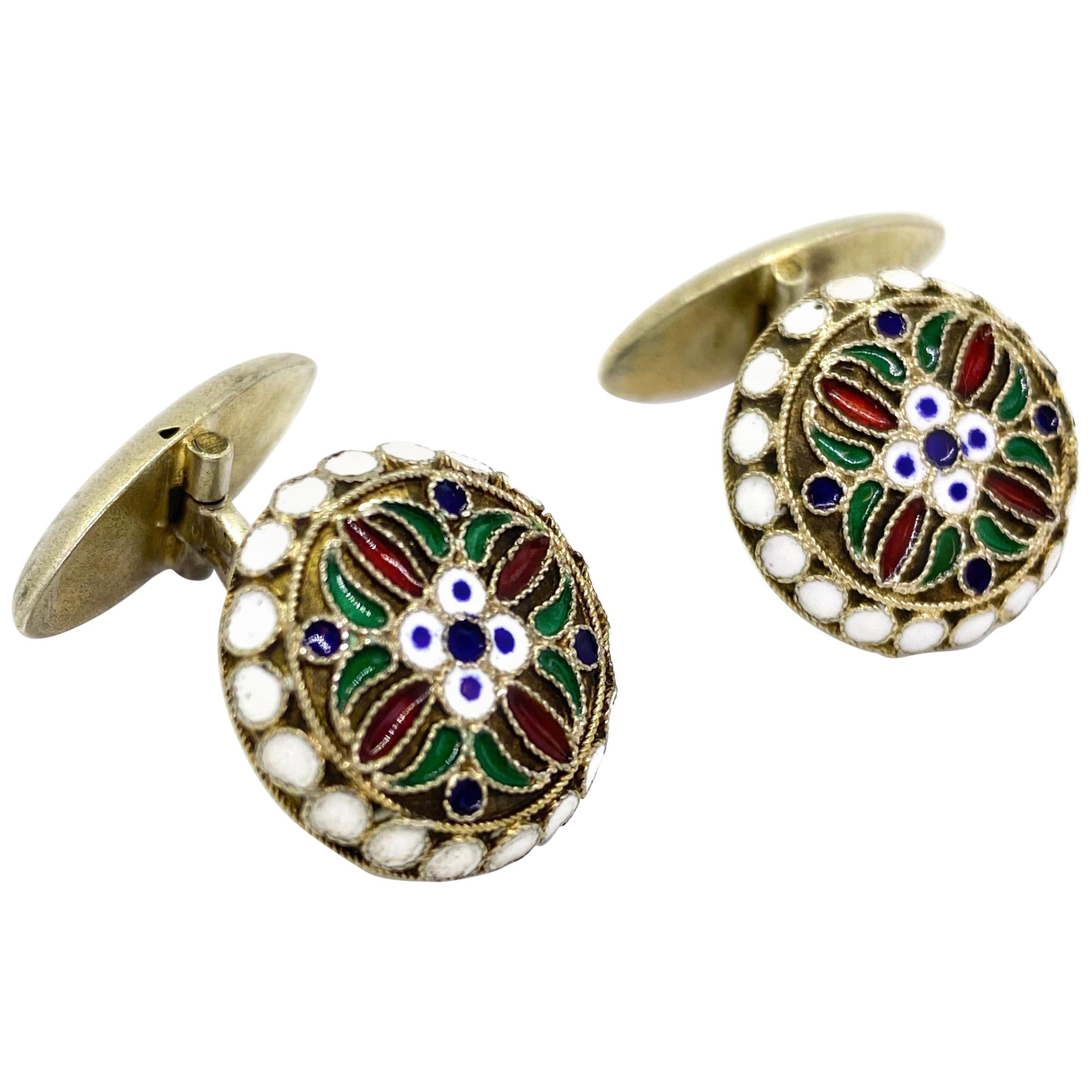 Antique French Equestrian Cufflinks For Sale at 1stDibs