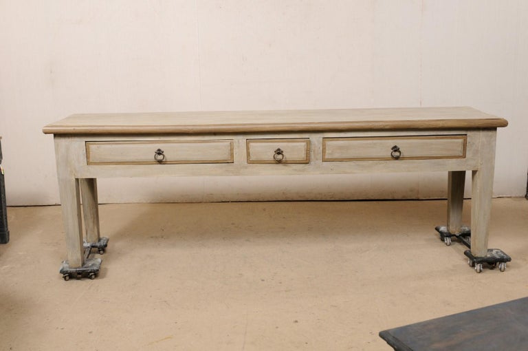 8.5+ Ft Long Brazilian Reclaimed Wood Console Table or a Great Kitchen ...