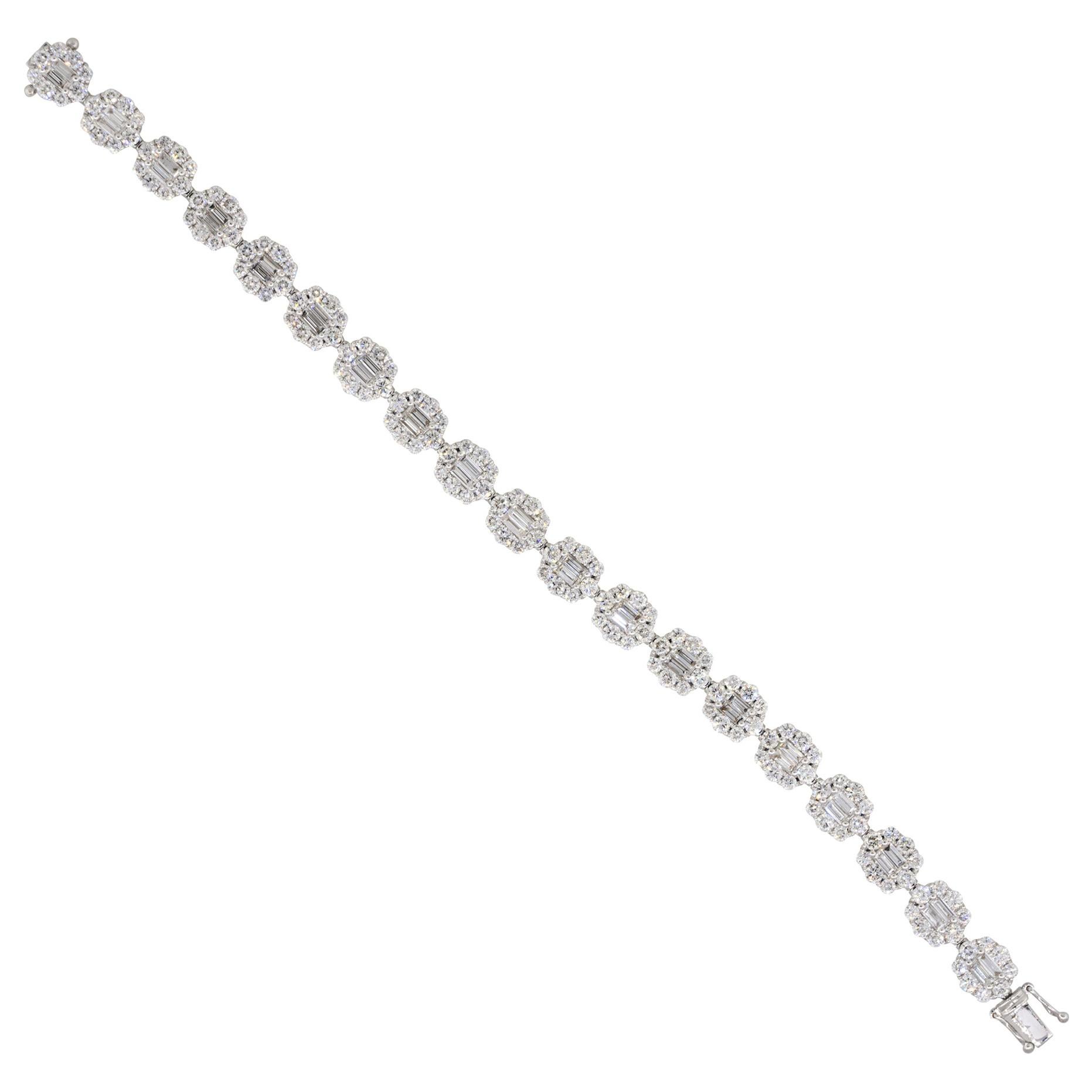 Diamond Woven Link Bracelet For Sale at 1stDibs
