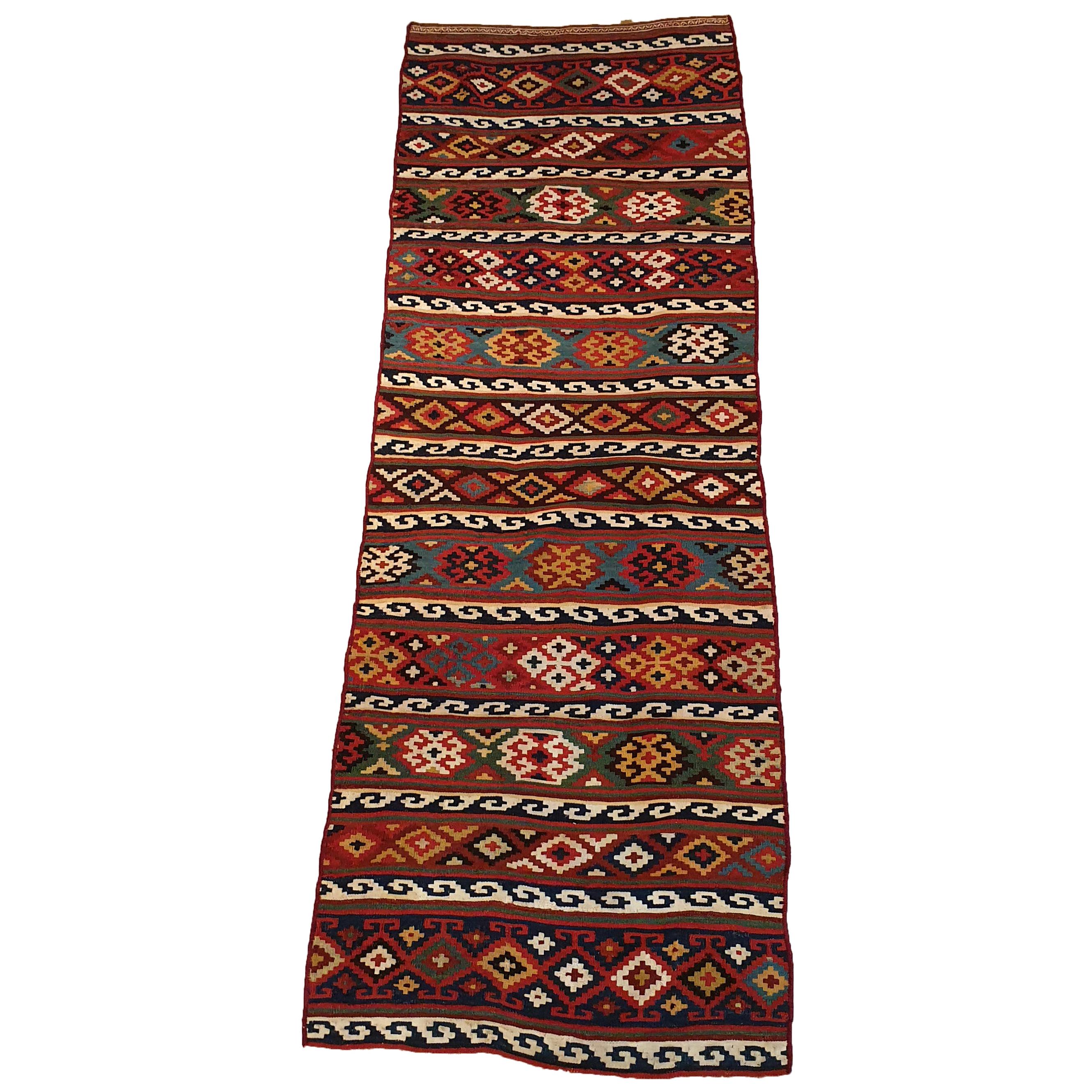 863 - Antique Kilim Rug from the Caucasus from the 19th Century For ...
