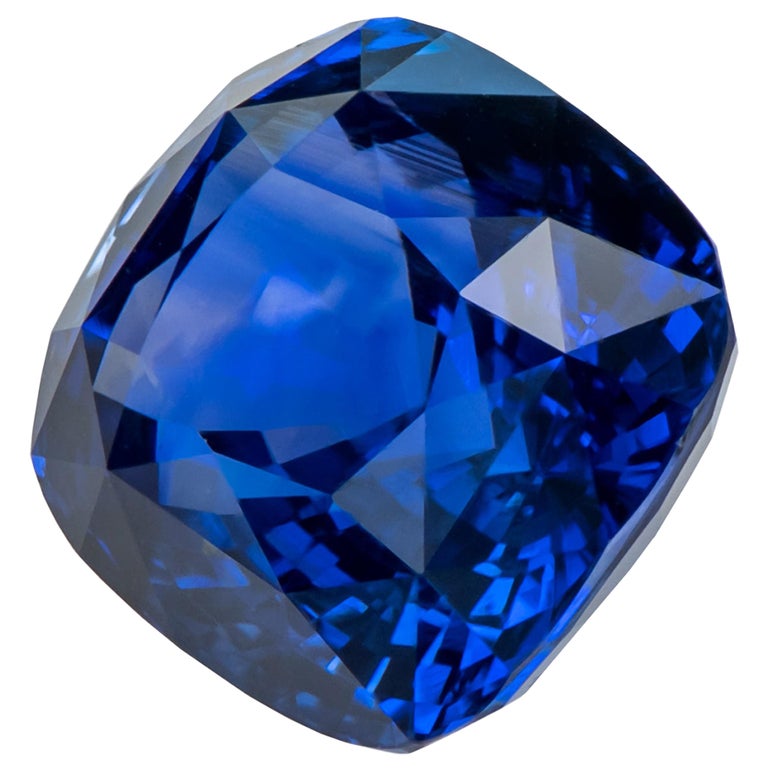 8.68 Carat Vivid Blue Sapphire, Madagascar, Unheated, Royal Blue at 1stDibs