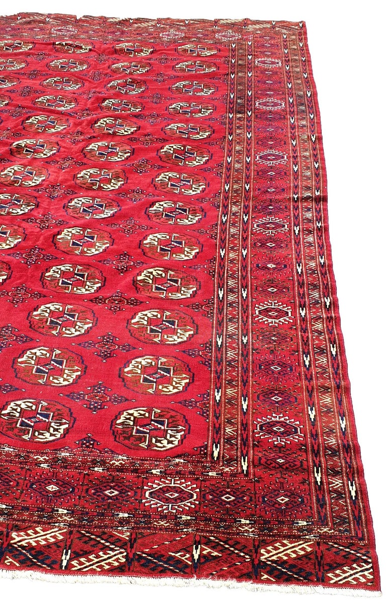 869 - Beautiful Large Bukhara Rug with a Bukhara Tribal Design For Sale ...