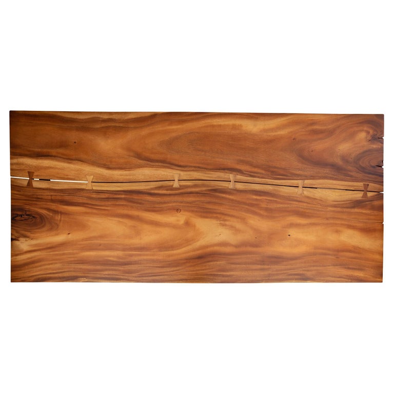Acacia Mission Limited Edition Slab Table in Smooth Natural Acacia For ...