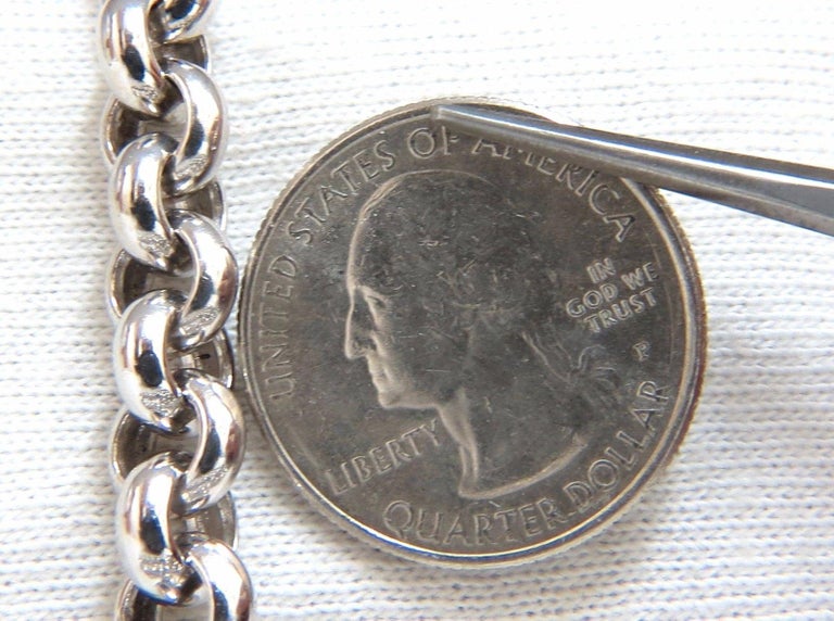 88 Gram 18 Karat 1.00 Carat Diamonds Venetian Link Circles Necklace For ...