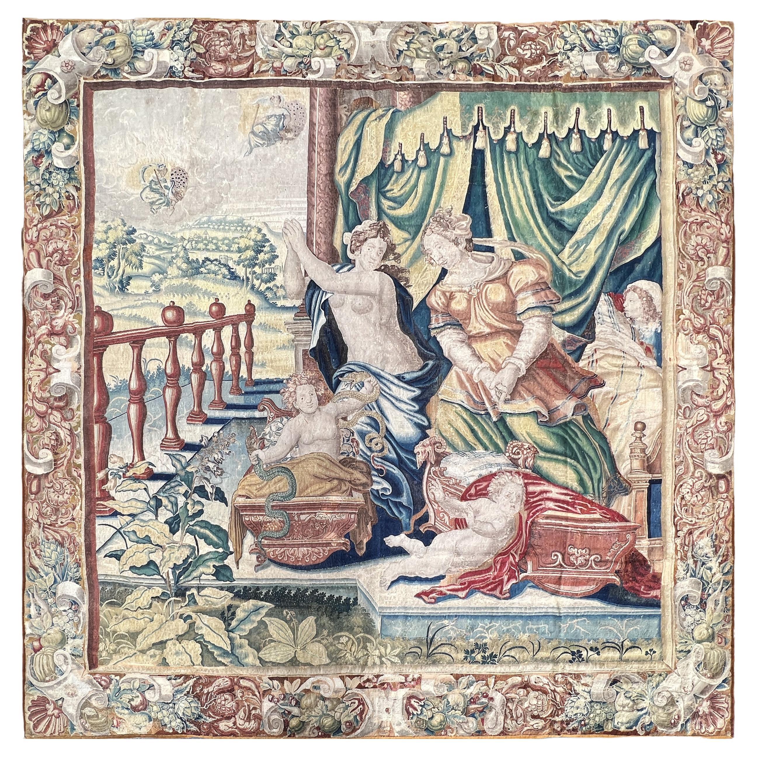 16th century Flanders tapestry - n° 1158 For Sale at 1stDibs