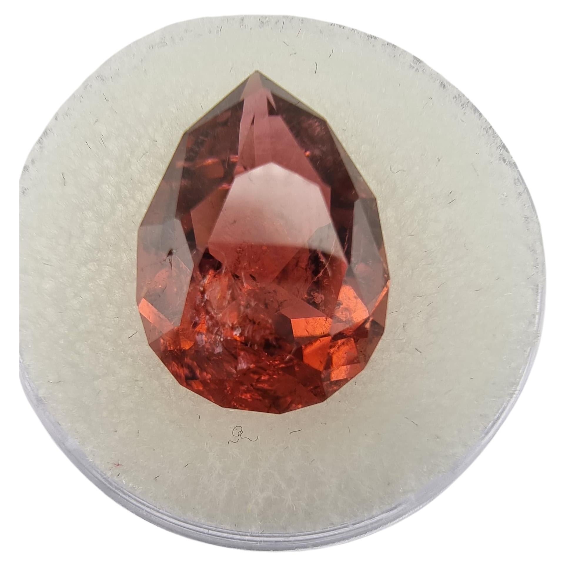 8.8ct Pear Pink Tourmaline Gemstone For Sale at 1stDibs