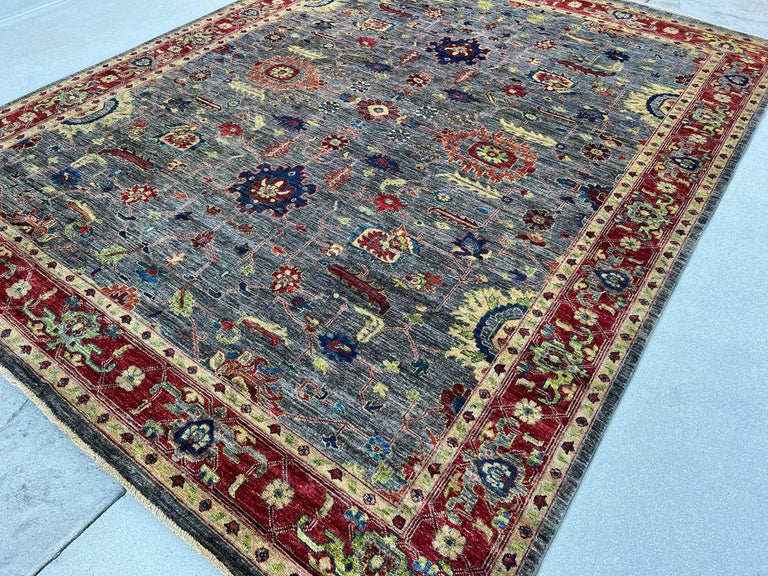 8x10 Hand-Knotted Afghan Rug Premium Hand-Spun Afghan Wool Fair Trade ...