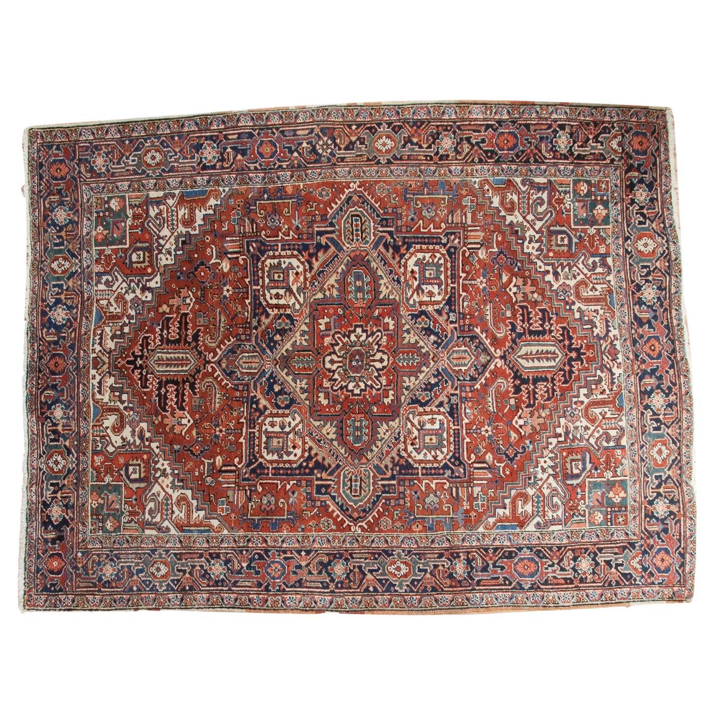 Spectacular Heriz, Karaja Carpet at 1stDibs
