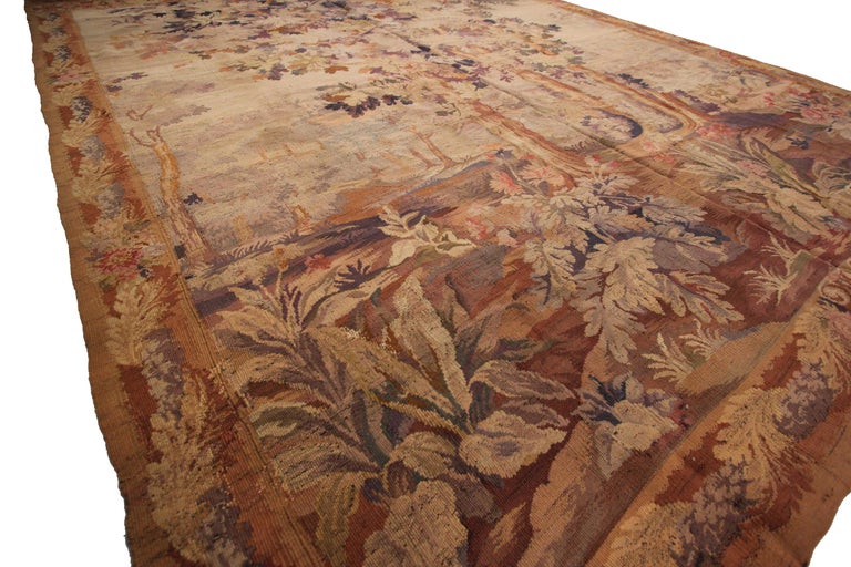 Antique Tapestry Antique French Tapestry Large Tapestry, 1900 For Sale ...