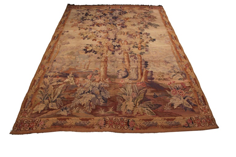 Antique Tapestry Antique French Tapestry Large Tapestry, 1900 For Sale ...