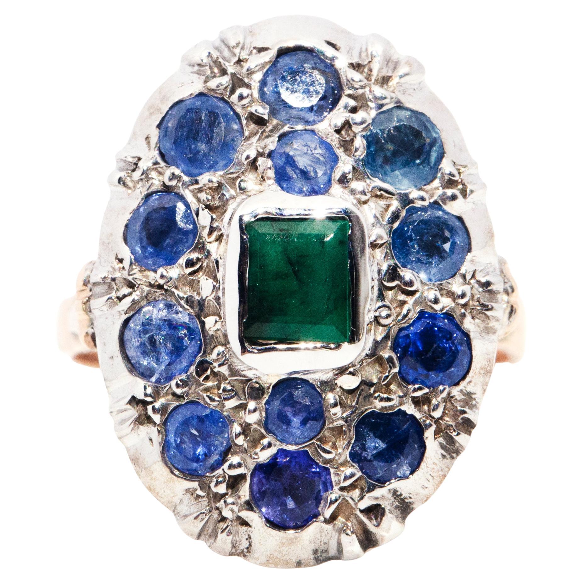 Turquoise Sapphire Diamond Gold Ring, circa 1960 at 1stDibs | turquoise ...