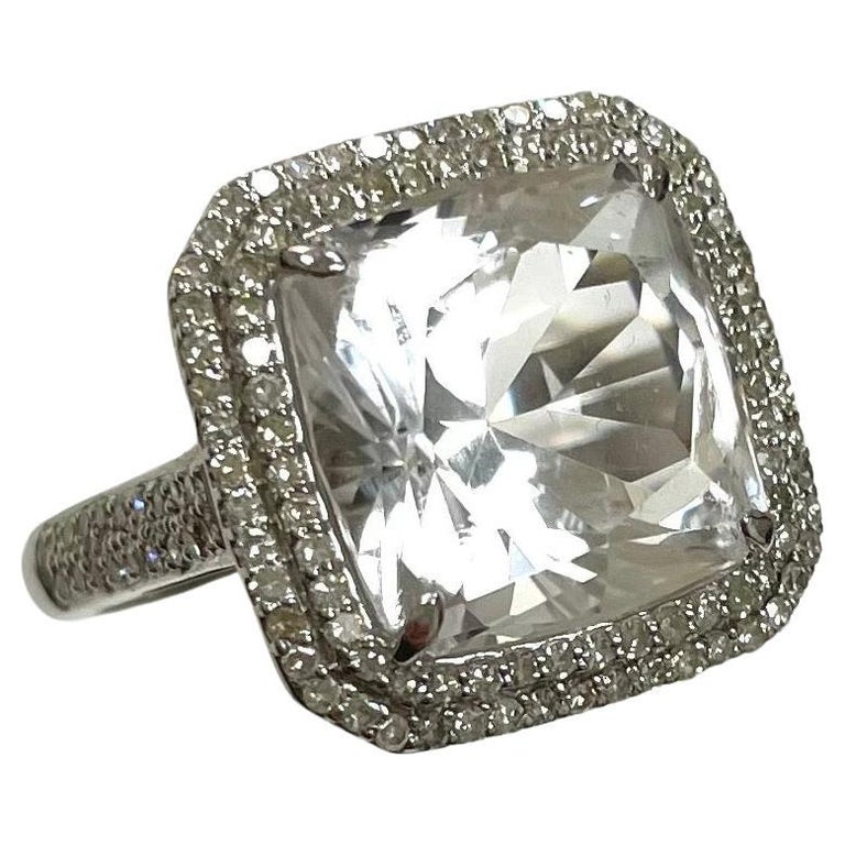 9 Carats Petalite with Diamonds Paradizia Ring For Sale at 1stDibs