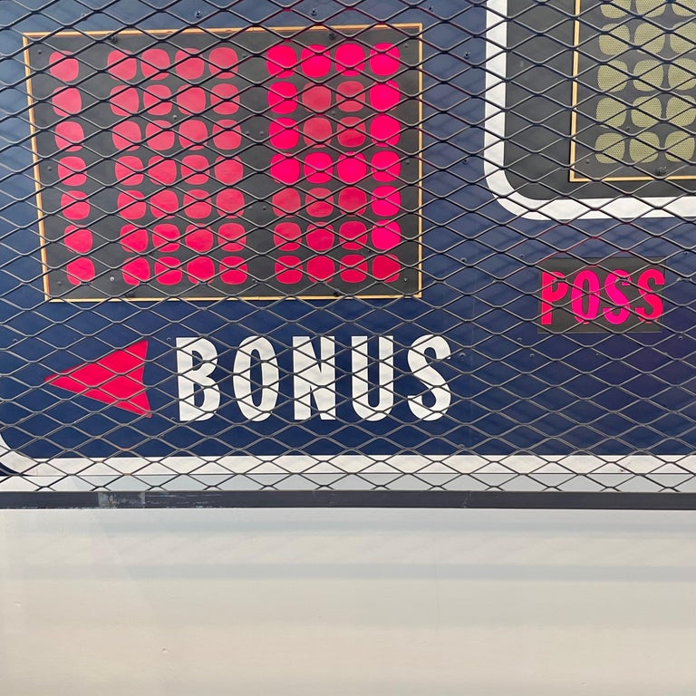 9 Foot Encaged Fair Play Basketball Scoreboard, 1980s USA at 1stDibs