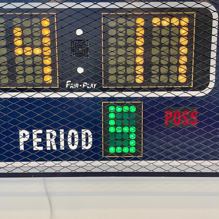 9 Foot Encaged Fair Play Basketball Scoreboard, 1980s USA at 1stDibs