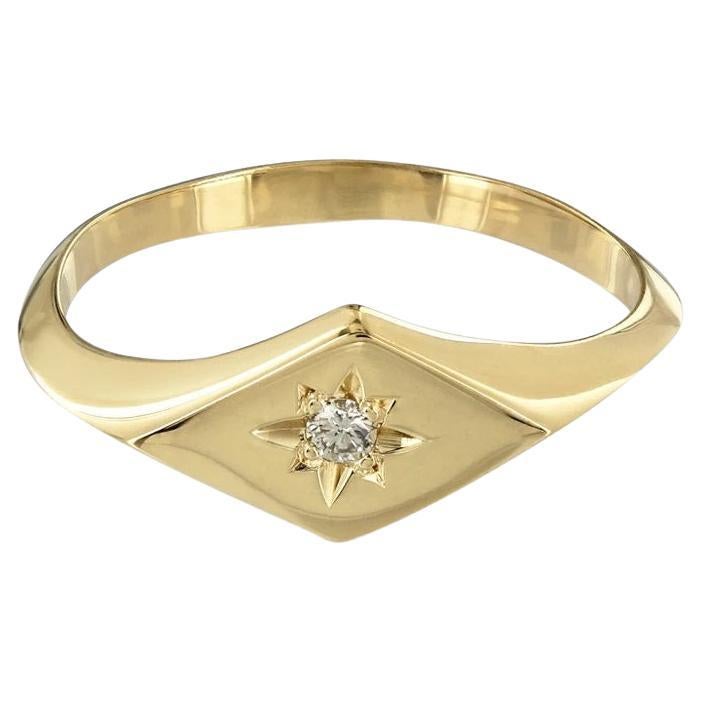 5.34 ct. Blue Zircon, Diamond Yellow Gold Bezel Hand Engraved Signet ...