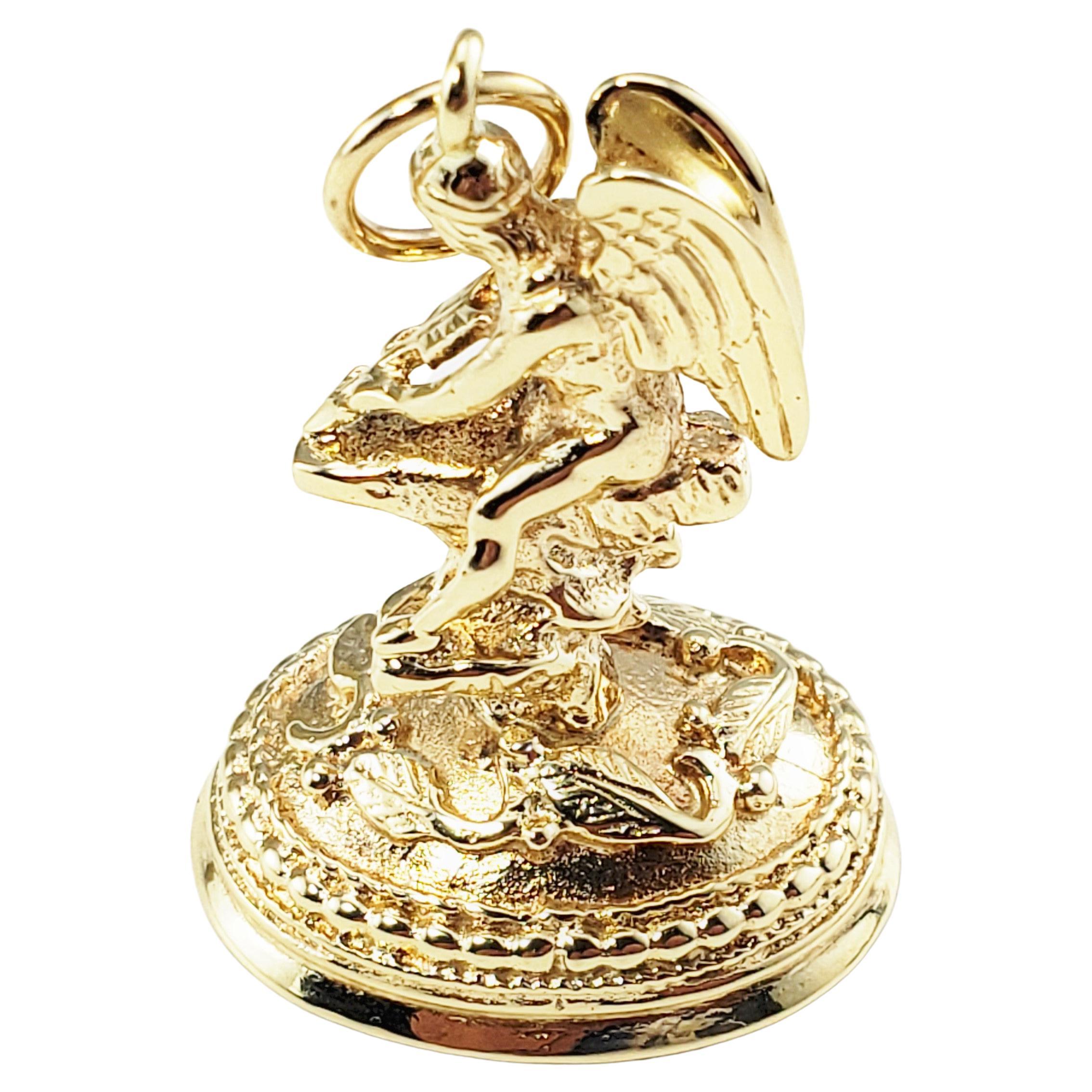14 Karat Yellow Gold St. Christopher Watch Fob at 1stDibs