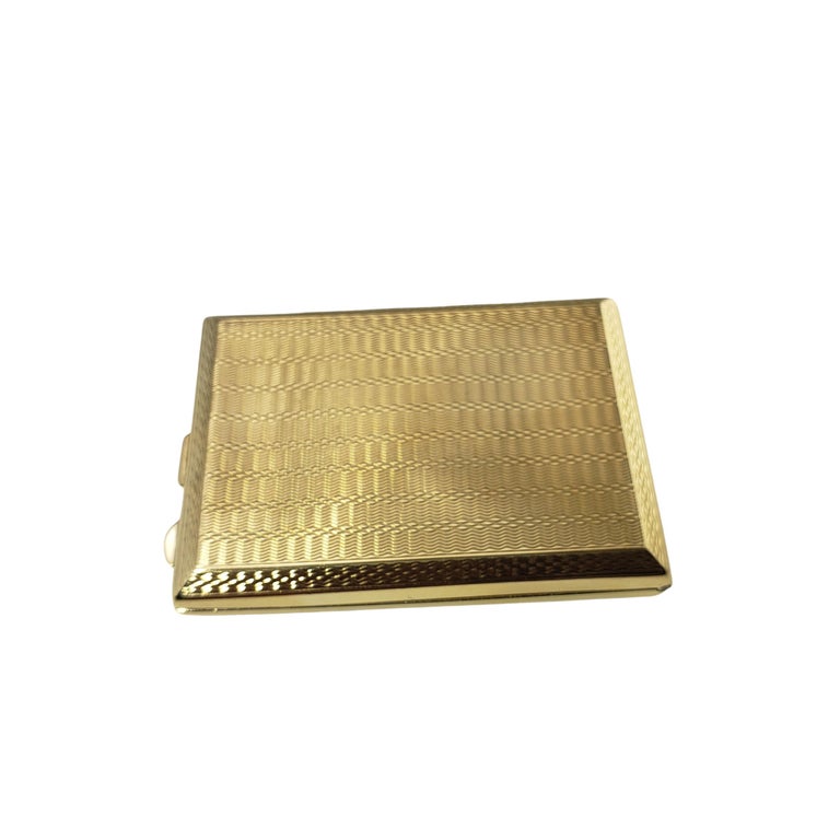 9 Karat Yellow Gold Card Case For Sale at 1stDibs