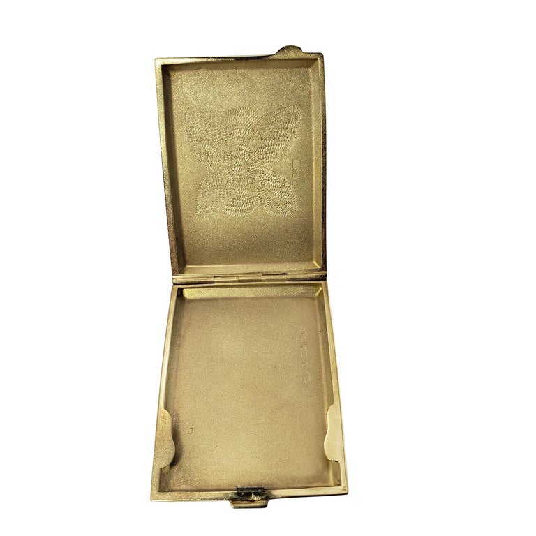 9 Karat Yellow Gold Card Case For Sale at 1stDibs