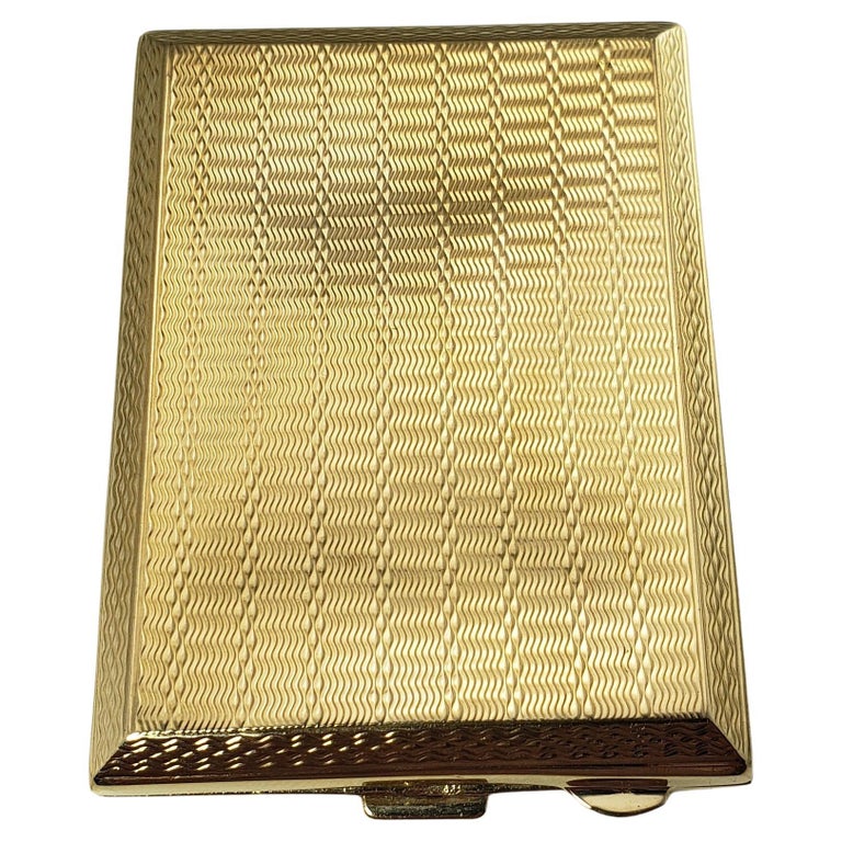 9 Karat Yellow Gold Card Case For Sale at 1stDibs