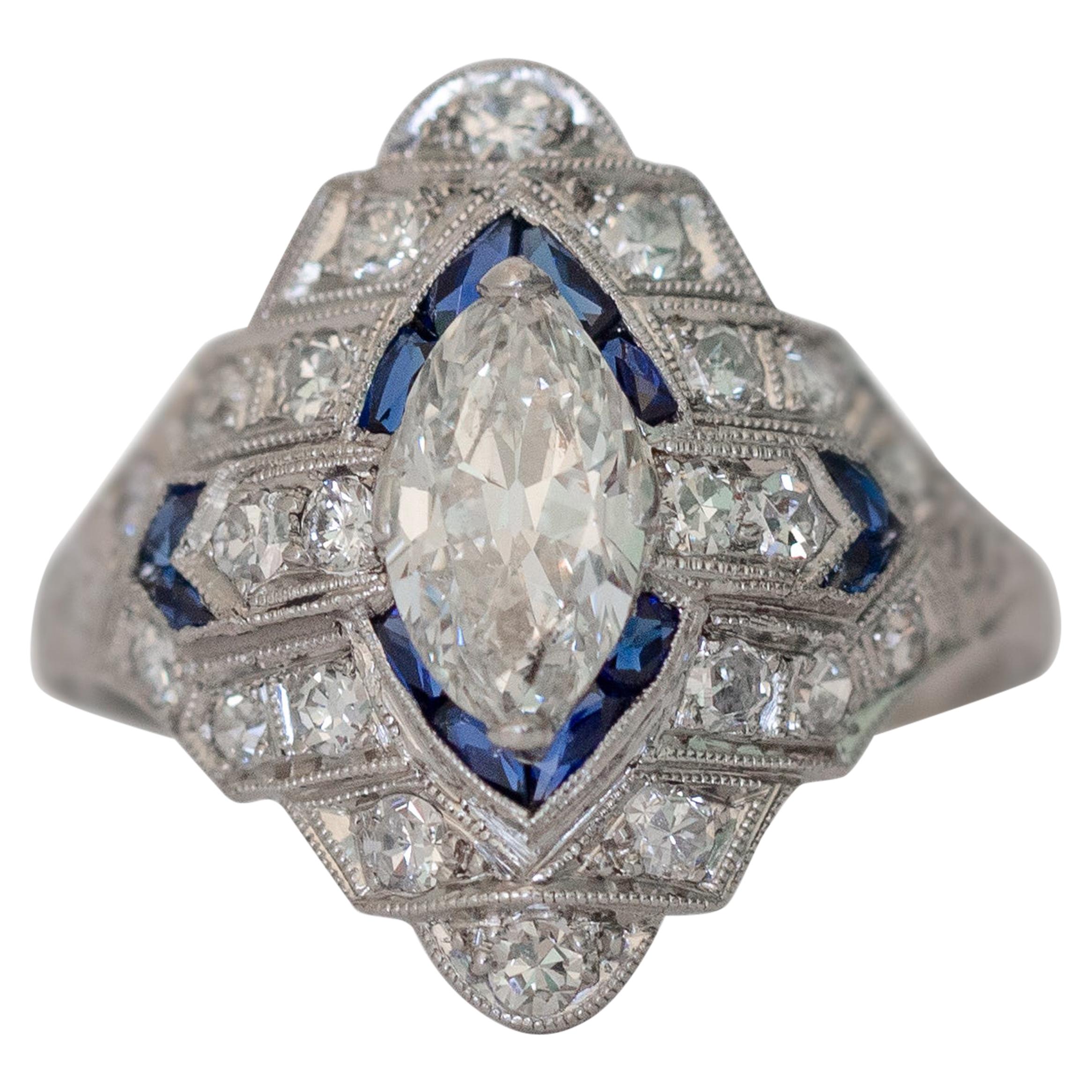 .52 Carat Diamond Platinum Engagement Ring For Sale at 1stDibs | .52 ...