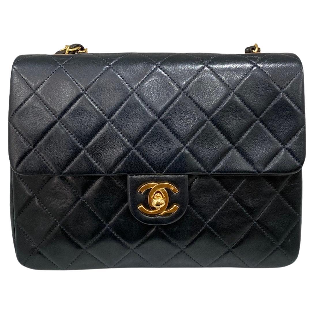 90' Chanel Mini Flap Black Shoulder Bag For Sale at 1stDibs | chanel ...