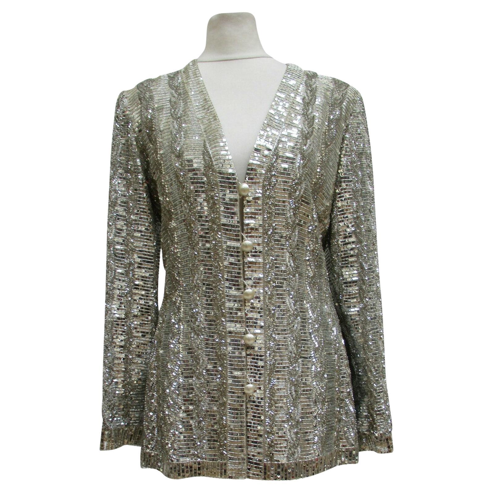 New YVES SAINT LAURENT EDITION SOIR PINK FOX FUR BOLERO JACKET at 1stDibs