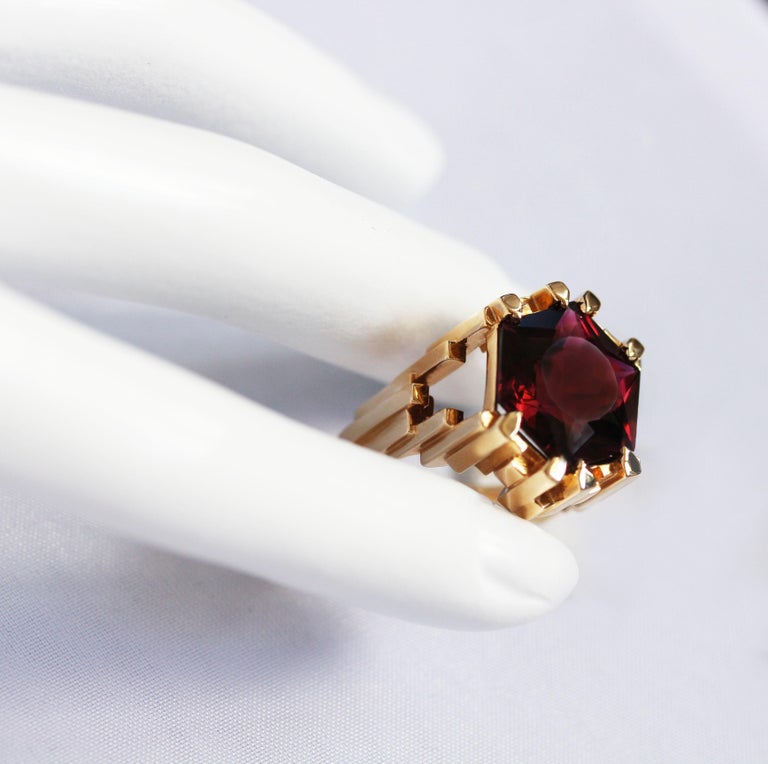 MAIKO NAGAYAMA 9.05 Carat Red Tourrmaline Contemporary Haute Cocktail ...