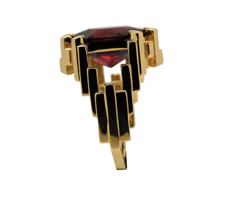MAIKO NAGAYAMA 9.05 Carat Red Tourrmaline Contemporary Haute Cocktail ...