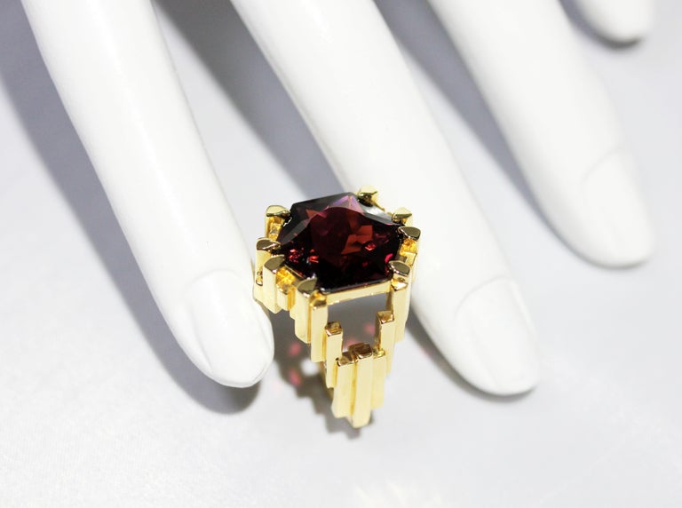 MAIKO NAGAYAMA 9.05 Carat Red Tourrmaline Contemporary Haute Cocktail ...