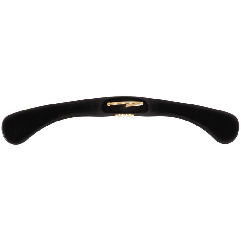 90s Chanel black velvet large clothes hanger at 1stDibs