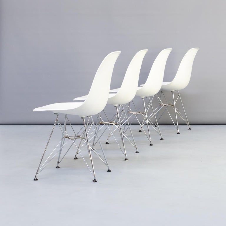 1990s Charles and Ray Eames ‘Dsr’ Dining Chair for Vitra, Set of 4 For ...
