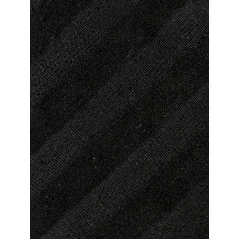 90s Gianfranco Ferré Vintage black striped silk tie For Sale at 1stDibs